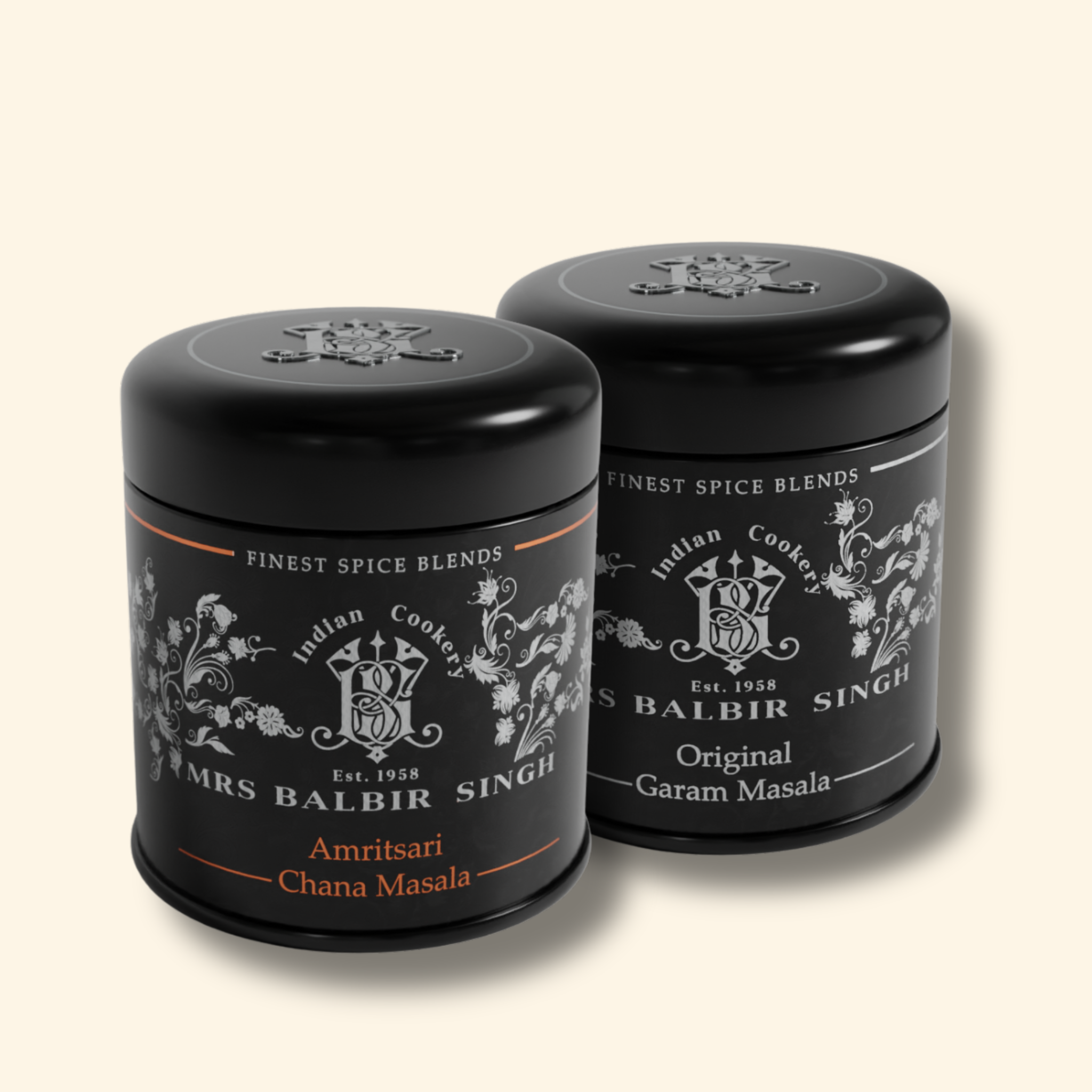 MRS BALBIR SINGH 2-PACK: AMRITASRI CHANA MASALA & ORIGINAL GARAM MASALA ...