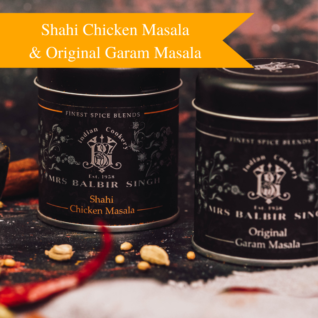 MRS BALBIR SINGH SPICES BLENDS: SHAHI CHICKEN MASALA & ORIGINAL GARAM ...